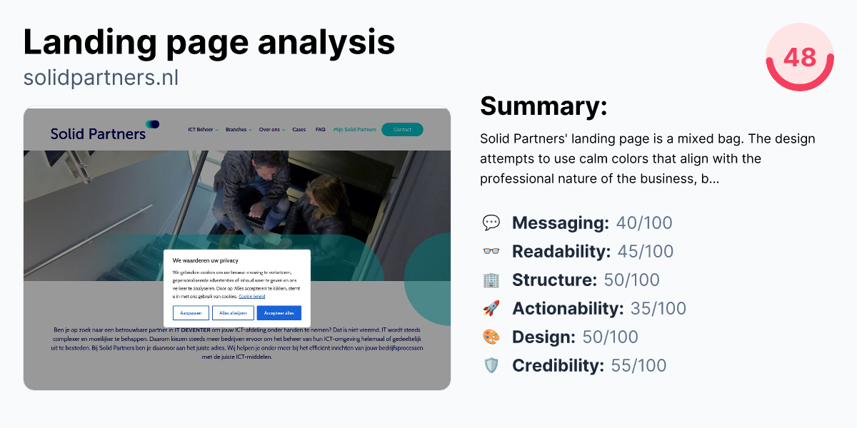 Solidpartners.nl - Landing Page Analysis