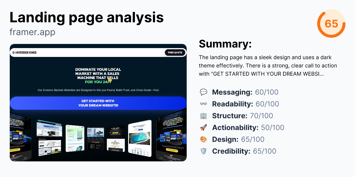Framer.app - Landing Page Analysis